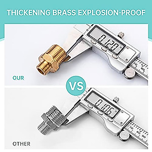 Kitchen Sink Faucet, Kitchen Faucet Stainless Steel with Pull Down Sprayer Brushed Nickel High arc Single Handle Single Hole with 3/8” Male to 1/2” Male Adapter 10 inches Deck Plate