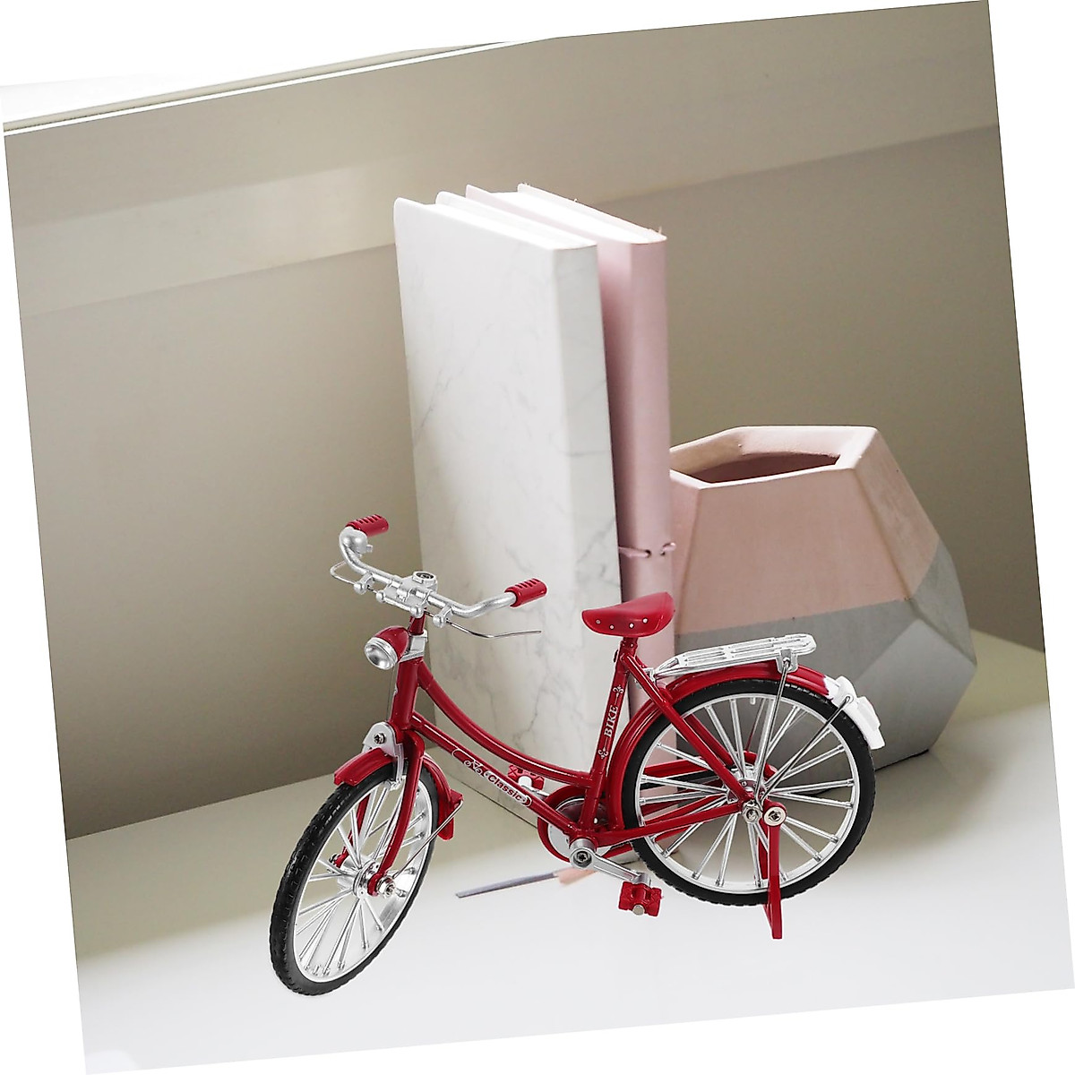 Garneck 1/10 Scale Bike Model Mini Model Bike Ornament Bike Toy Toy Bike Finger Bicycles Model Classical Bike Toy