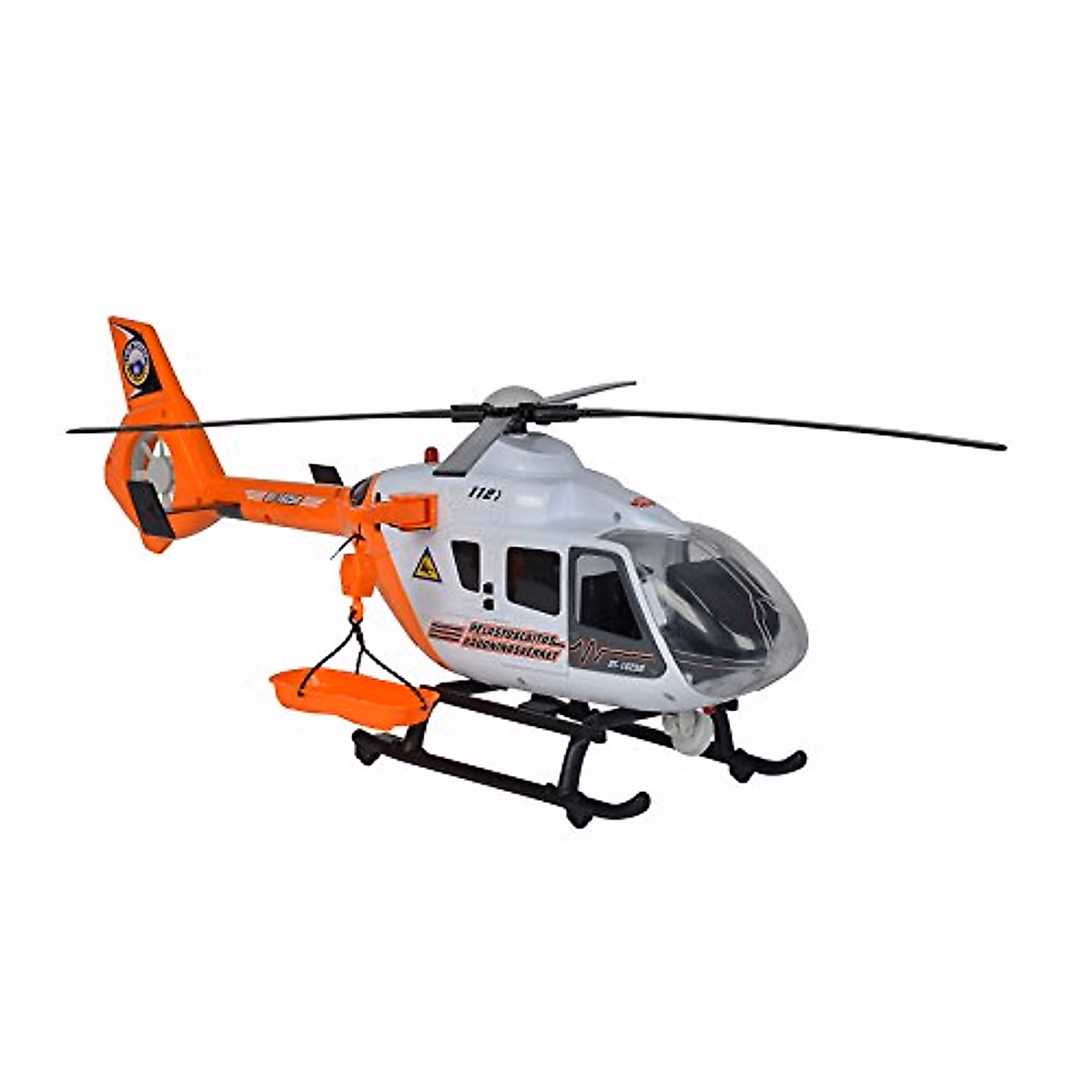 DICKIE TOYS Light and Sound SOS Rescue Helicopter with Moving Rotor Blades, 25"