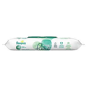 Pampers Aqua Pure Sensitive Baby Wipes 1X Pop-Top 56 Count
