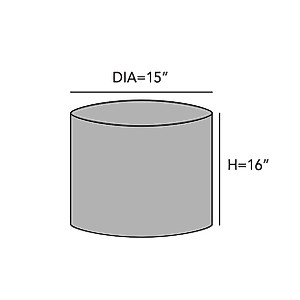 Covermates Keepsakes - Round Appliance Cover - Dust Protection - Stain Resistant - Washable - Appliance Cover-Cream