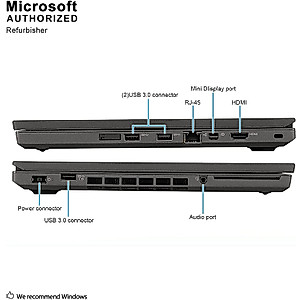 Lenovo Notebook 20FW002DUS 14inch ThinkPad T460p i5-6440HQ 8GB 256GB SSD HD Graphics 530 Windows 10 Professional Retail (Renewed)