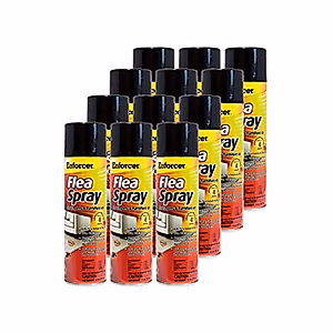 Enforcer Flea Spray for Carpets & Furniture - 14 oz (Case of 12) ENFS14 - Kills Fleas, Ticks & Carpet Beetles