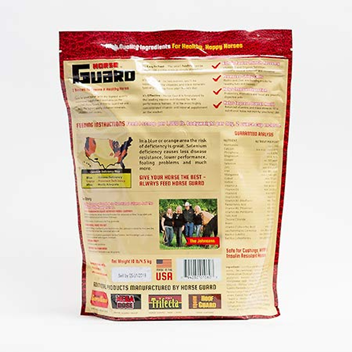 Horse Guard 10 lb, Equine Vitamin Mineral Supplement with Organic Selenium & Vitamin E