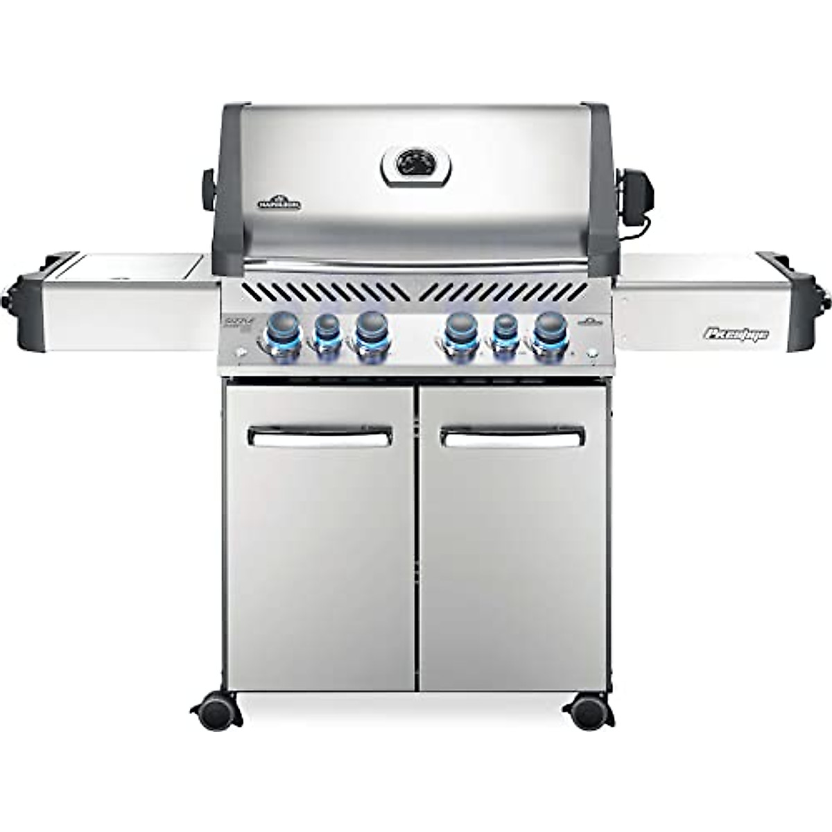 Napoleon P500RSIBPSS-3 Prestige 500 RSIB Propane Gas Grill, sq. in + Infrared Side and Rear Burner, Stainless Steel