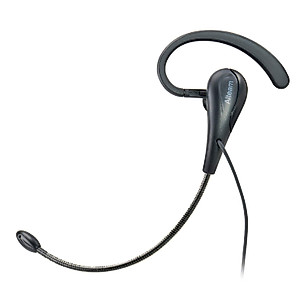 ALTEAM Wired Mono Single Headset One Hook Design Earphone Earbud with Bendable Boom Arm Mic, Adjustable Ear Angle and Earhook Length, 15mm Driver, 3.5mm TRRS Plug for Smart Mobile Cellphone Tablet PC