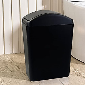 Doryh 16 L Trash Can with Swing Lid, Plastic Kitchen Garbage Can, 2 Packs