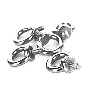Eowpower 5 Pieces M8 Male Thread Machinery Shoulder Lifting Ring Eye Bolts