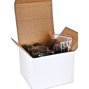 Vivaplex, 6 Glass Bottles with Black Fine Mist Sprayer, 4 oz, Green