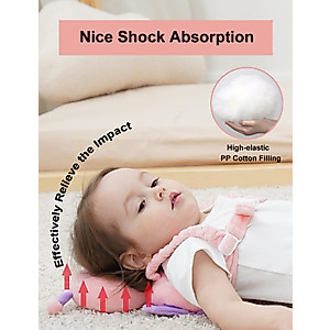 JunNeng Toddler Baby Head Protector Pad Safety Cushion with Knee Pads&Anti-Slip Socks (Butterfly),6 Months-3 Years