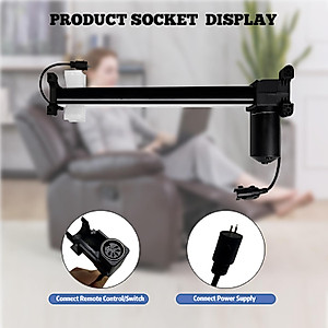 Kroshine Power Recliner Motor Replacement with Cord Model ML18-005 Linear Actuator for Sofa Lift Chair Couch Massage Seat Bed