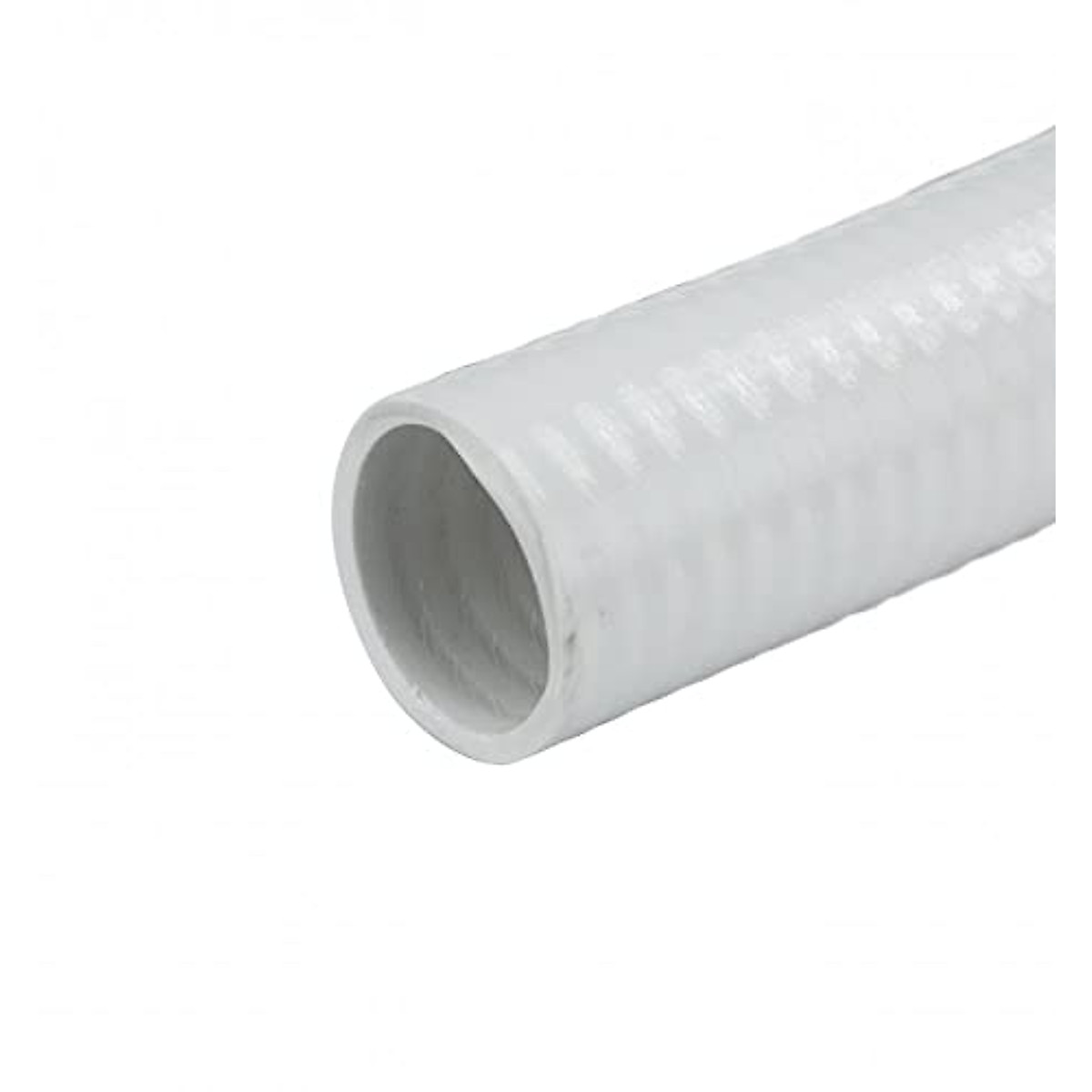 1.5" Inch Diameter x 50 Feet Length Flexible PVC Hose | Flexible Pipe White Schedule 40 PVC | Perfect for Plumbing Filtration Systems