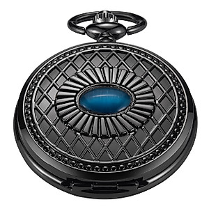 Retro Mechanical Pocket Watch Hand Winding Steampunk Roman Numerals Fob Watch