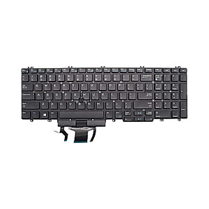 New Keyboard Replacement for Precision 7530 7730 E7530 M7530 7540 7740 US Backlit Pointer 0DK60 266YW 0266YW 06P79
