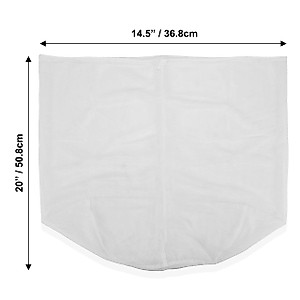 Veradura Cider Press Straining Mesh Bag - 20 inch x 14.6 inch - Complete with Secure Drawstring for Pressing Fruit, Cider, Apples, Grapes, Wine and Many More