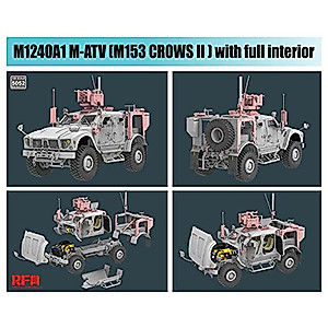 RFMRM5052 1:35 Rye Field Model M1240A1 M-ATV M153 Crows II with Full Interior [Model Building KIT]