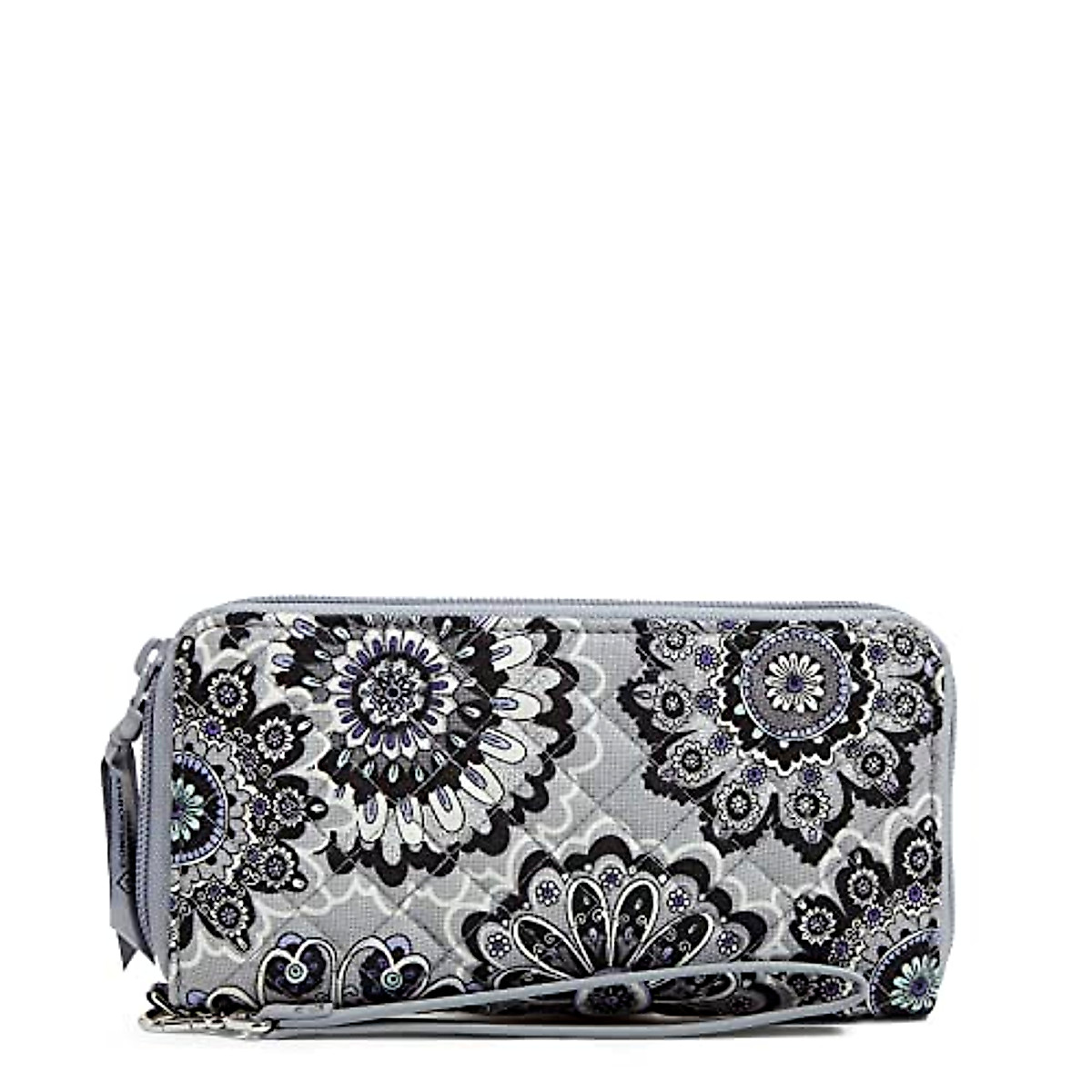 Vera Bradley Women's Cotton Accordion Wristlet With RFID Protection, Tranquil Medallion - Recycled Cotton, One Size