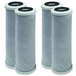 CFS – 4 Pack Carbon Block Water Filter Cartridge Compatible with Flow-Pur 8, WCBCS-975-RV Models – Removes Bad Taste and Odor – Whole House Replacement Filter Cartridge – 10“ x 2.5”
