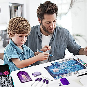 60 Slots Diamond Painting Storage Container, Diamond Painting Accessories Kit with Storage Case for Diamond Art Craft Jewelry Beads Rhinestones Organizer