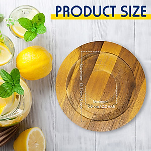 Geiserailie Wood Margarita Salt Rimmer Cocktail Rimmer Kit 6.5 Inch Diameter Glass Rimmer with Lid Glass Bar Sugar Salt Rimmer Plate for Cocktails, Drinks