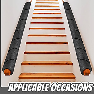 Pipe Insulation Foam Tube 3/5 Inch No Adhesive or Glue Black Pipe Insulation Foam Tube for Beach Swimming Pool Cargo Padding Ice Rink Bumper, 40 cm/ 15.7 Inches(2 Pieces)