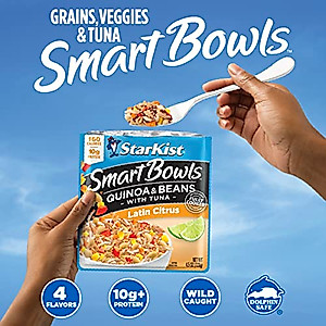 StarKist Smart Bowls Latin Citrus, 4.5 oz Pouch (Pack of 12) – Features Quinoa & Beans with Wild Caught Tuna
