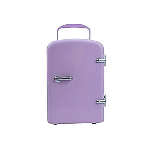 YAARN Small Fridge for Bedroom Mini Fridge Cooler Portable Personal Fridge (Color : Pink)