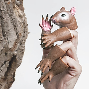 AQKILO Squirrel Finger Puppet Set, Animals Puppet Show Theater Props, Novelty Toys Weird Stuff Gifts