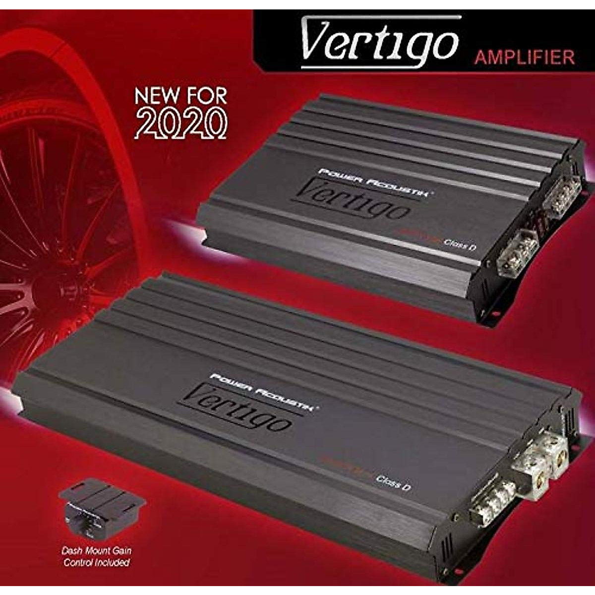Power Acoustik VA4-2200D Vertigo Series 2,200-Watt Max 4-Channel Class D Amp