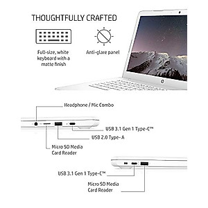 HP Chromebook 14 Laptop, Dual-core Intel Celeron Processor N3350, 4 GB RAM, 32 GB eMMC Storage, 14-inch FHD IPS Display, Google Chrome OS, Dual Speakers and Audio by B&O (14-ca051nr, 2020)