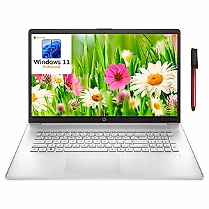 HP [Windows 11 Pro S] 2022 17 17.3" FHD Business Laptop, Hexa-Core AMD Ryzen 5 5500U (Beat i5-1135G7), 16GB DDR4 RAM, 1TB PCIe SSD, AC WiFi, Bluetooth, Fingerprint Reader, BROAGE 64GB Flash Drive