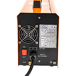 Gdrasuya10 Digital MIG Welder Stainless Steel 3 in 1 Multiprocess Welding Machine110/220V MIG/MMA/Lift TIG Dual Voltage Welder 180A MIG Welding Equipment for Welding Alloy Steel,Plates(Orange)