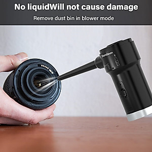 Cordless Air Duster, Blower & Vacuum 2 in 1, Compressed Air Duster, Portable Handheld Electronics Air Duster, Power 77000 RPM Motor, 10000 PA Suction, for Keyboard Car Computer Toys.…