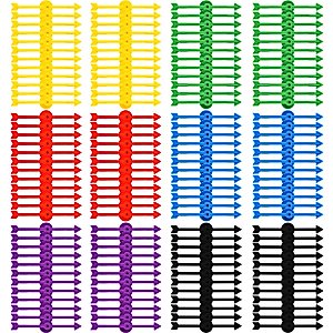 Tatuo 120 Pieces 4 Inch Arrow Spinners Board Game Spinner Plastic Arrow Game Spinners for School Party Supplies, 6 Colors