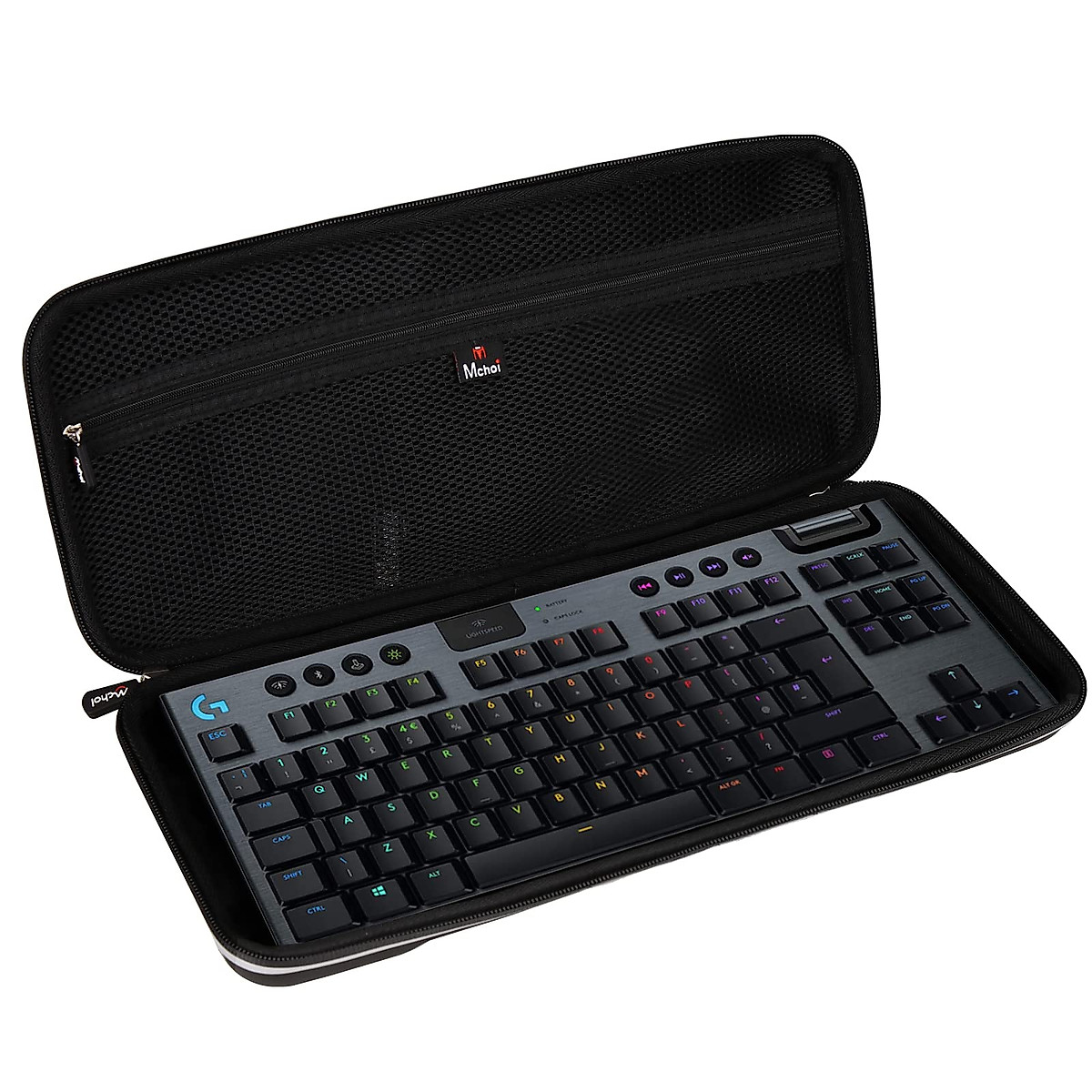 Mchoi Hard Portable Case Fits for Logitech G915 TKL Tenkeyless Lightspeed Wireless RGB Mechanical Gaming Keyboard,CASE ONLY