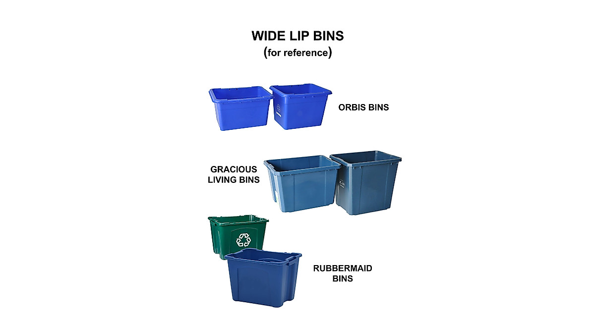EZ Bin Bracket for Wider Lip Recycle Bins | CAD Precision