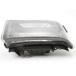 HEADLIGHTSDEPOT Conversion to 05-07 Style Harley-Style Black Housing Halogen Headlights Compatible With Ford Excursion F-250 F-350 F-450 F-550 Super Duty 1999-2007