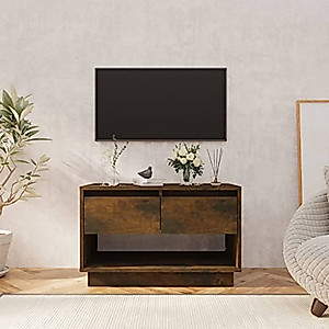 GaRcan TV Cabinet Home Living Room Furniture Stereo HiFi Drawer Cabinet TV Stand Unit Entertainment Centre Grey Sonoma Engineered Wood (Smoked Oak)