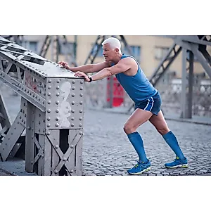 OrthoSleeve Compression Socks 20-30mmHg with Plantar Fasciitis Support - Large - White