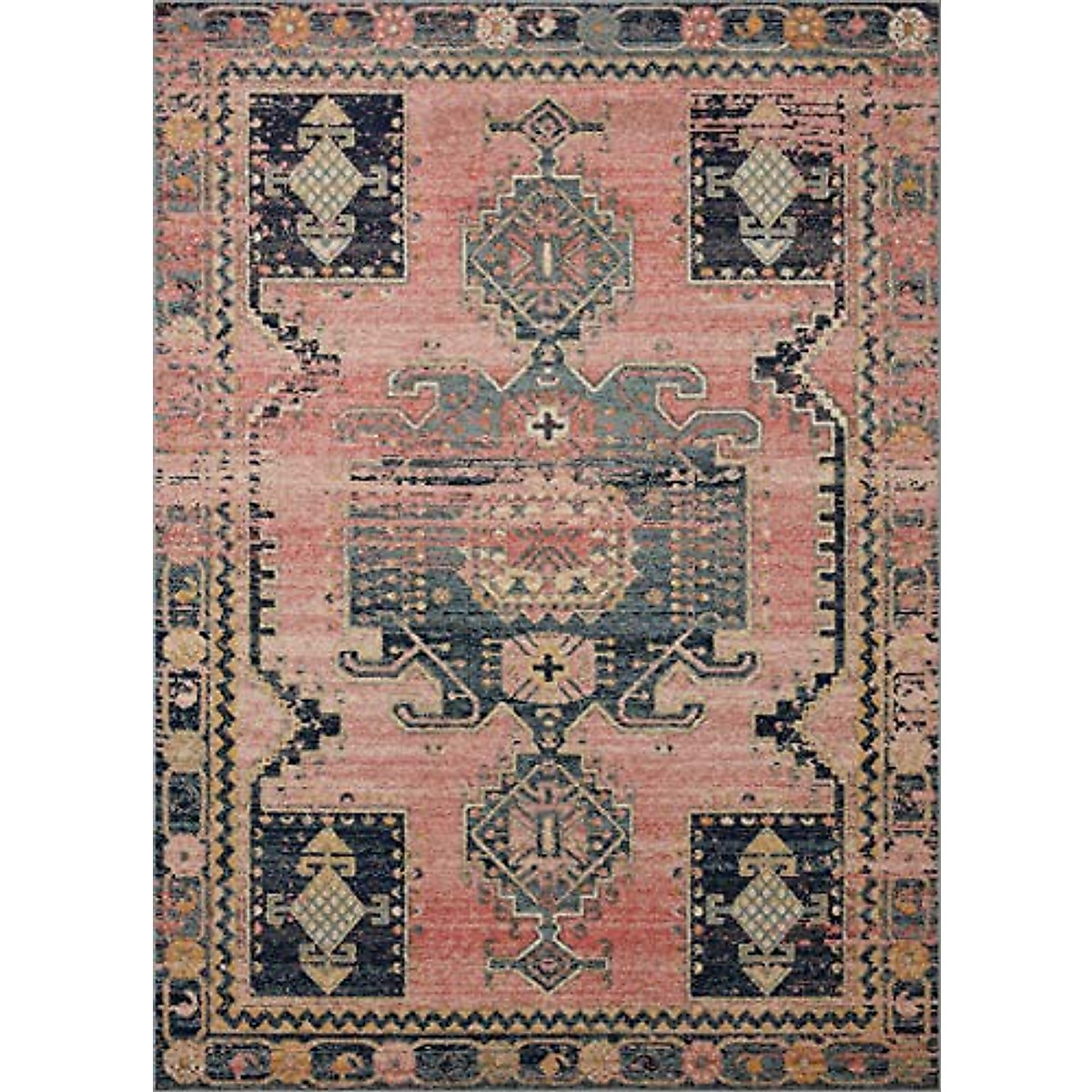 Loloi II Jocelyn Collection JOC-06 Rose/Rose, Transitional 7'-10" x 10' Area Rug