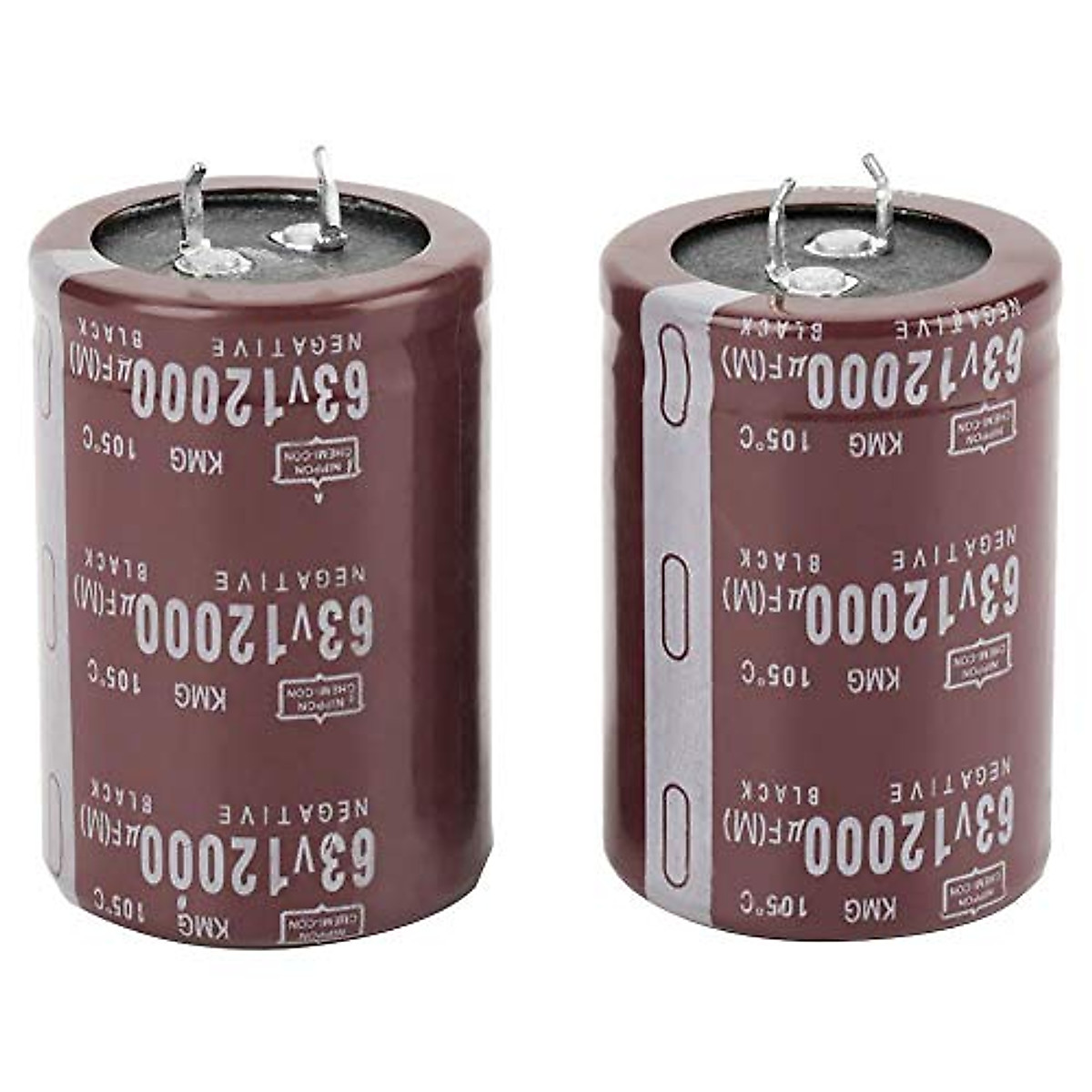 2pcs 12000uf 63V HiFi Electrolytic Capacitors Audio Capacitor Electronic Component for Circuit Control