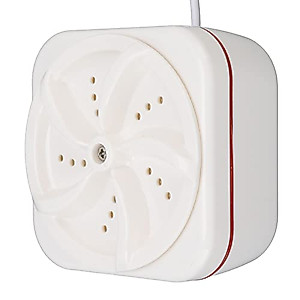 Mini Ultrasonic Washing Machine 5V 18W USB Powered Ultrasonic Foldable Portable TurbineWashing Machine for Dormitory Travel White