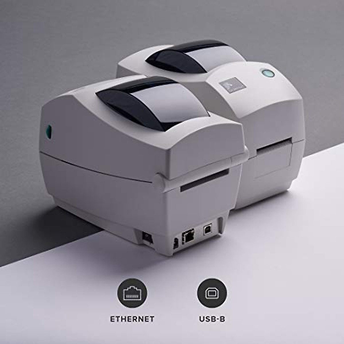 ZEBRA TLP2824 Plus Thermal Transfer Desktop Printer Print Width of 2 in USB and Ethernet Port Connectivity 282P-101510-000