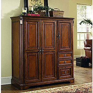 Hooker Furniture Brookhaven Computer Cabinet in Clear Cherry