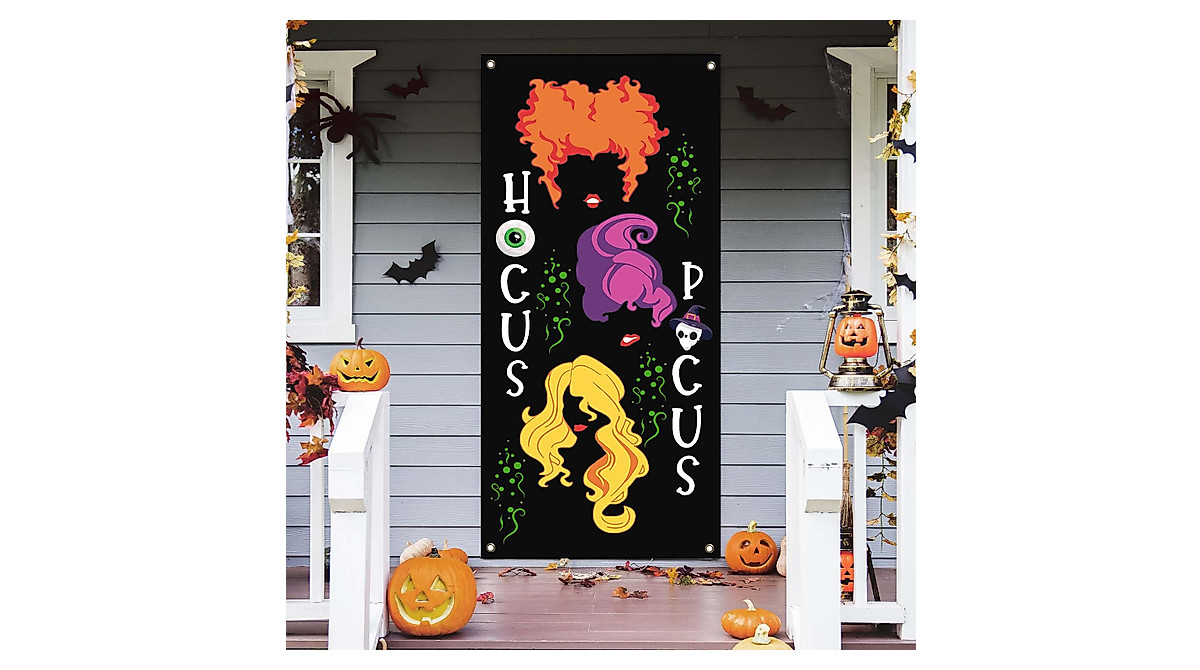 Hocus Pocus Halloween Door Cover – Unique Party Decoration