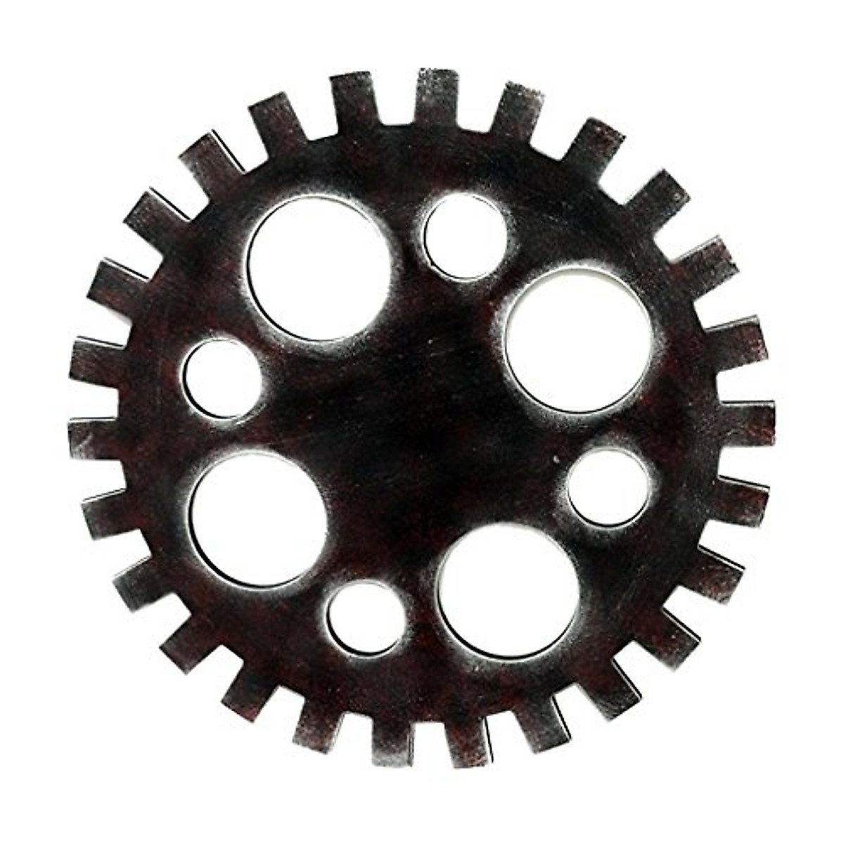 Homyl 40cm Antique Industrial Wooden Round Steampunk Gear Wall Hanging for Home Garden Coffee Shop Bar Pub Art Decor - 3#