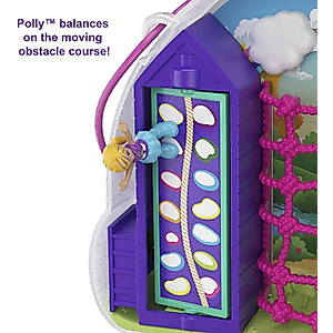 Polly Pocket Rainbow Dream Wearable Purse Compact with 8 Fun Features, Micro Polly and Shani Dolls, 2 Accessories and Sticker Sheet; for Ages 4 and Up