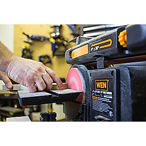 WEN 6502T 4.3-Amp 4 x 36 in. Belt and 6 in. Disc Sander with Cast Iron Base