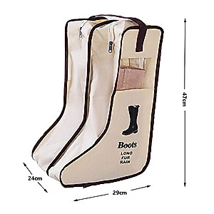 WITERY Boots Shoe Bag Travel Organizer Storage Cube-Portable Waterproof Shoe Bags Organizer Dust Cover Protector Bag Under Bed Wardrobe Organizer