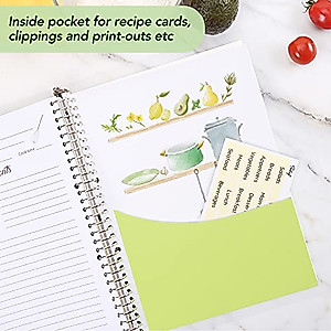 Recipe Book to Write in Your Own Recipes, 8.5" x 11" Personal Blank Recipe Notebook, Removable Hardcover Recipe Journal Book Binder with 8 Dividers and 24 Tabs, Hold up to 240 Recipes